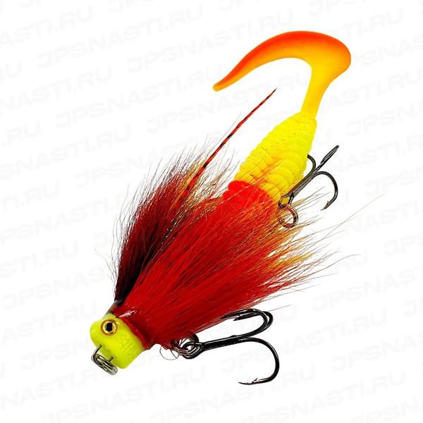 Бактейл оснащенный Boroda Baits Bearded Mouse Mini, #302 - Fire Tiger ...