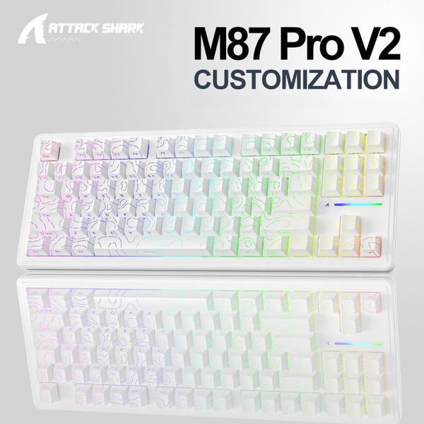 ATTACK SHARK Клавиатура беспроводная ATTACK SHARK M87 PRO V2, Русская ...