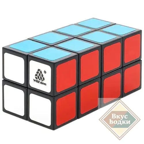 Головоломка WitEden 2x2x4 Cuboid - черный кубик для коллекционеров ...