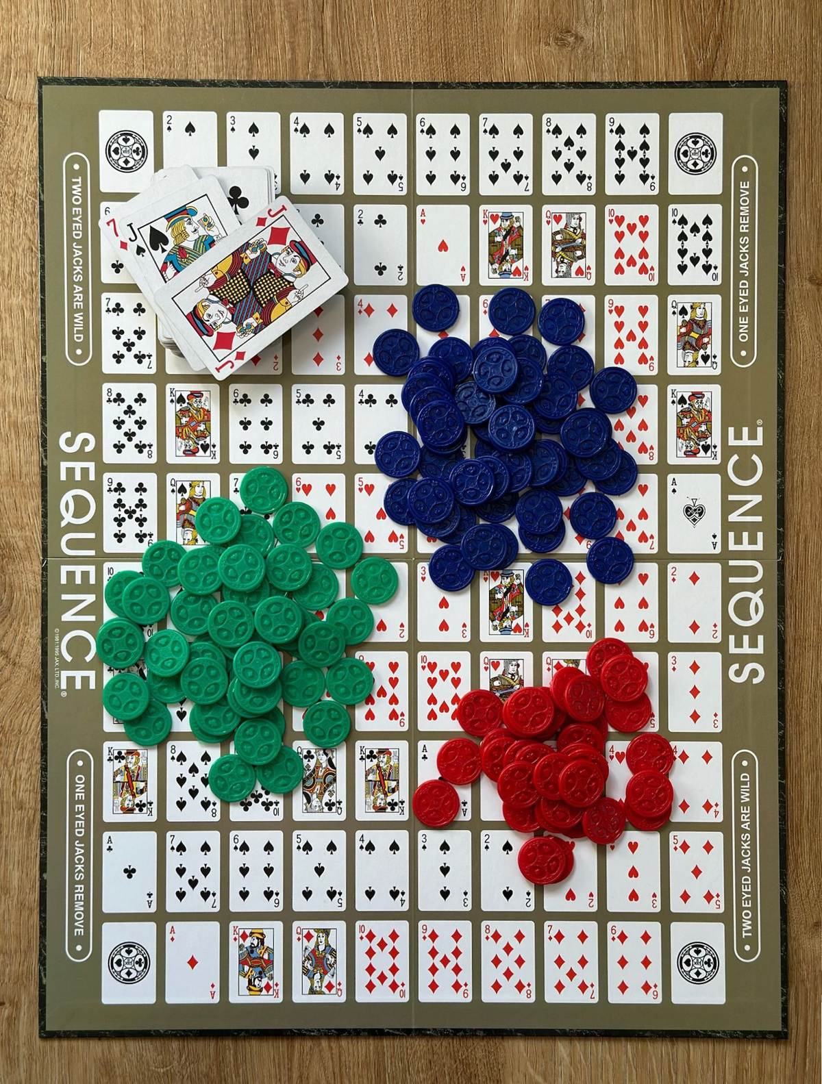 Настольная игра Sequence, стратегическая карточная игра Сиквенс купить ...