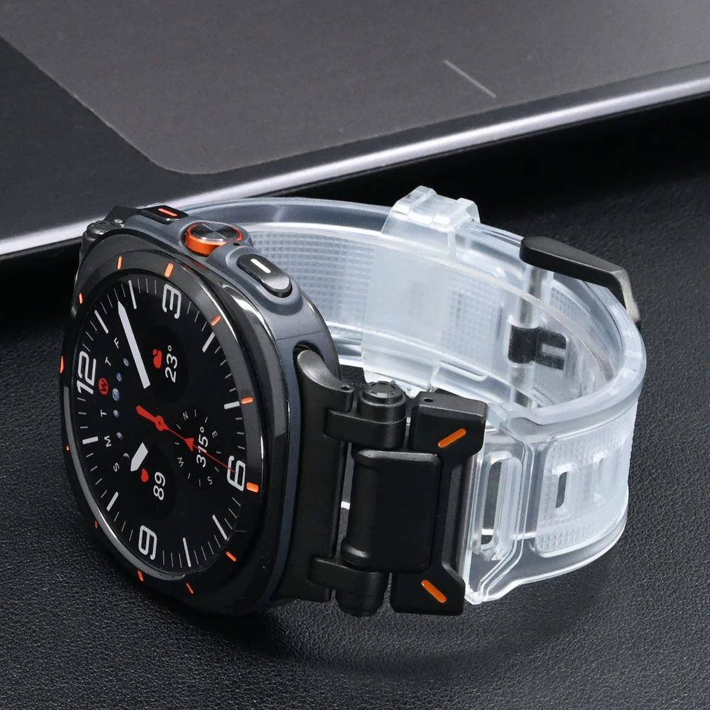 Металл +TPU силиконовый ремешок для Samsung Galaxy Watch7 Ultra 47 мм ...