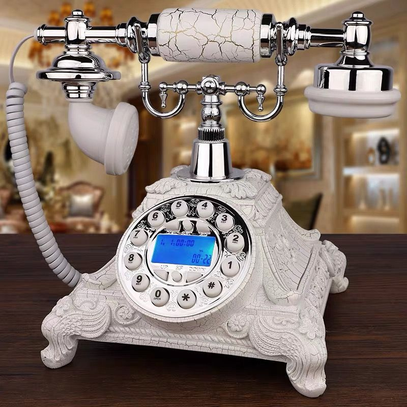 Старинный проводной телефон, Ручной ретро-телефон ручная работа ...