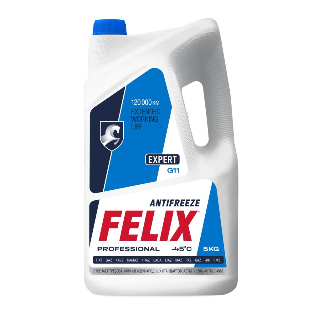 Антифриз Expert G11 синий FELIX 5кг 430206058 купить на OZON по низкой ...