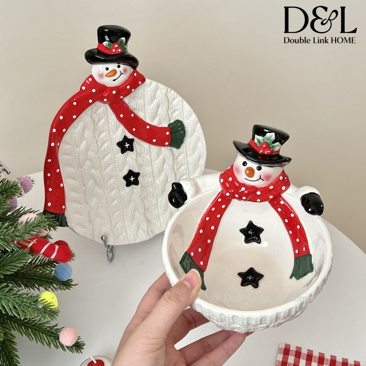 Миска, Керамика, ФаянсРождественская чаша "Снеговик" - керамика, 13×12×14 см купить c доставкой ...