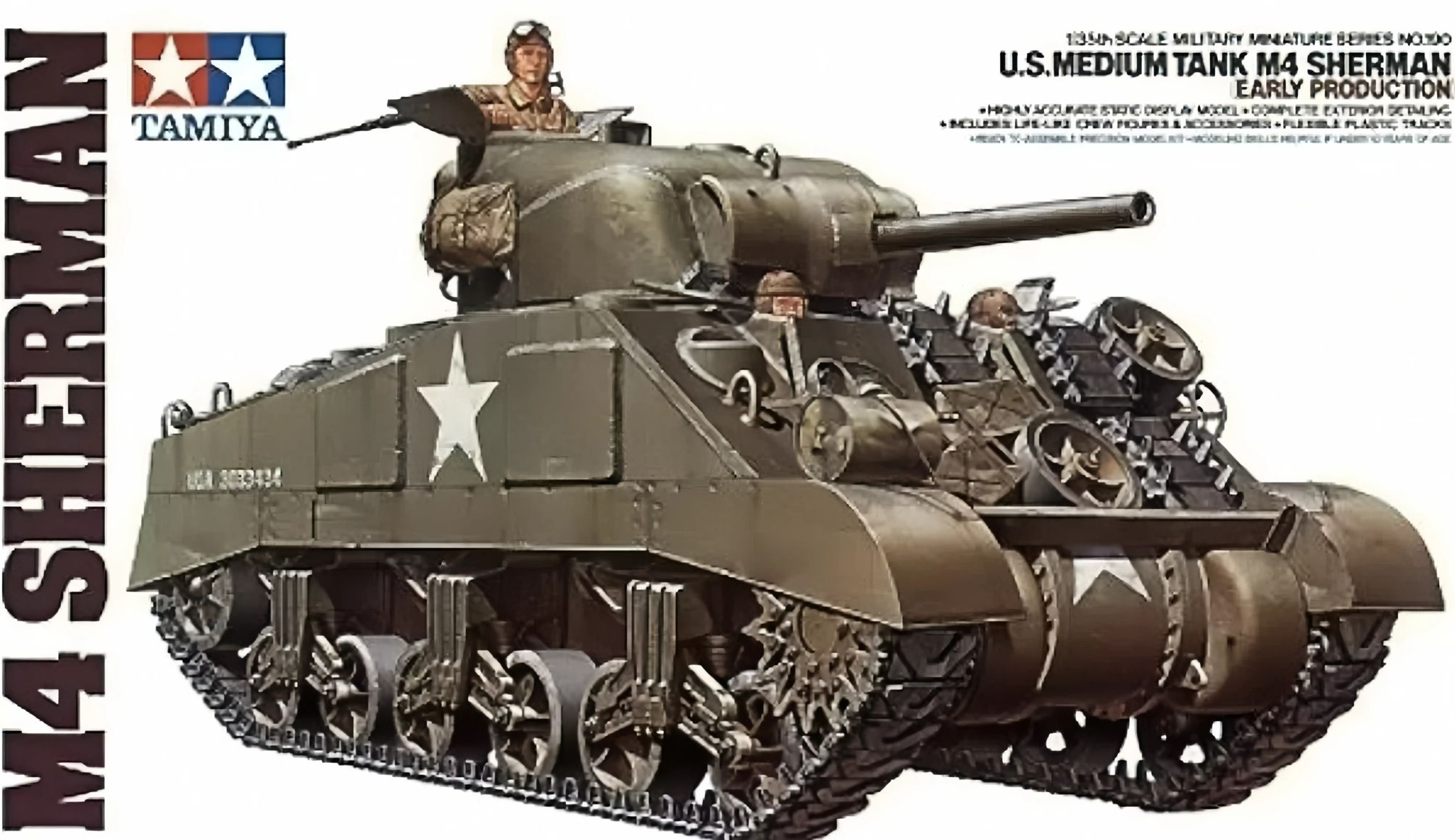 Tamiya 35190 1/35 Набор моделей раннего производства среднего танка M4 ...