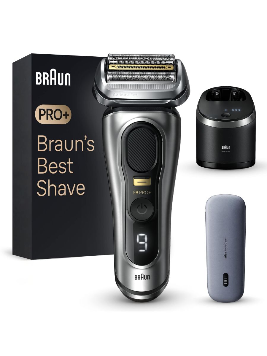 Braun Электробритва S9 Pro+ 9577cc Silver PowerCase, серебристый, серый ...