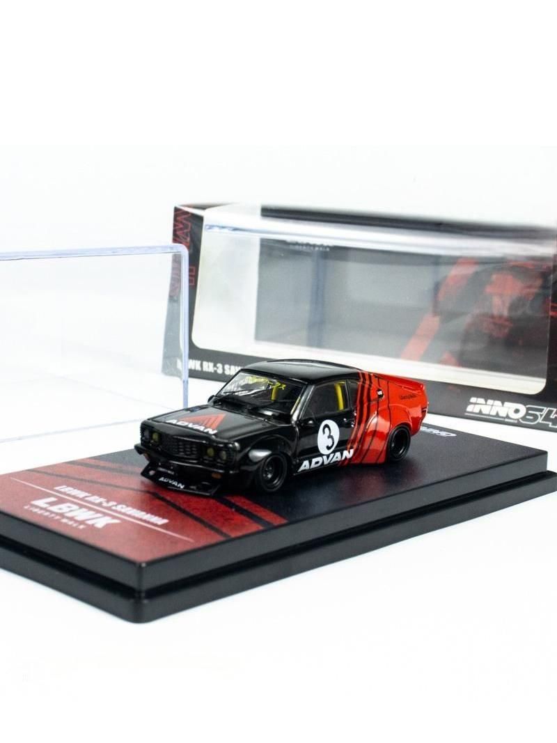 Машинка INNO 1/64 LBWK MAZDA RX3 SAVANNA ADVAN LIVERY Die-cast Alloy ...