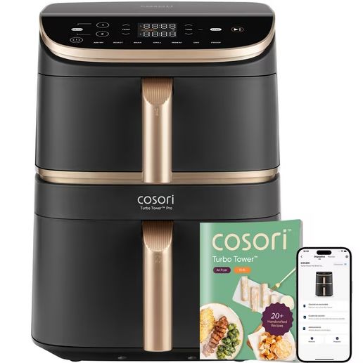 COSORI Аэрогриль Turbo Tower, черный, бронза купить на OZON по низкой ...