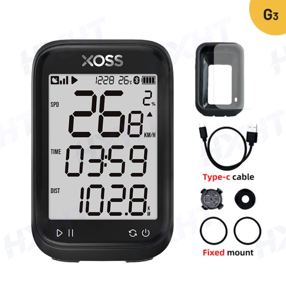 XOSS G3/G3+ GPS Велокомпьютер: G Plus Беспроводной Спидометр Bluetooth ...