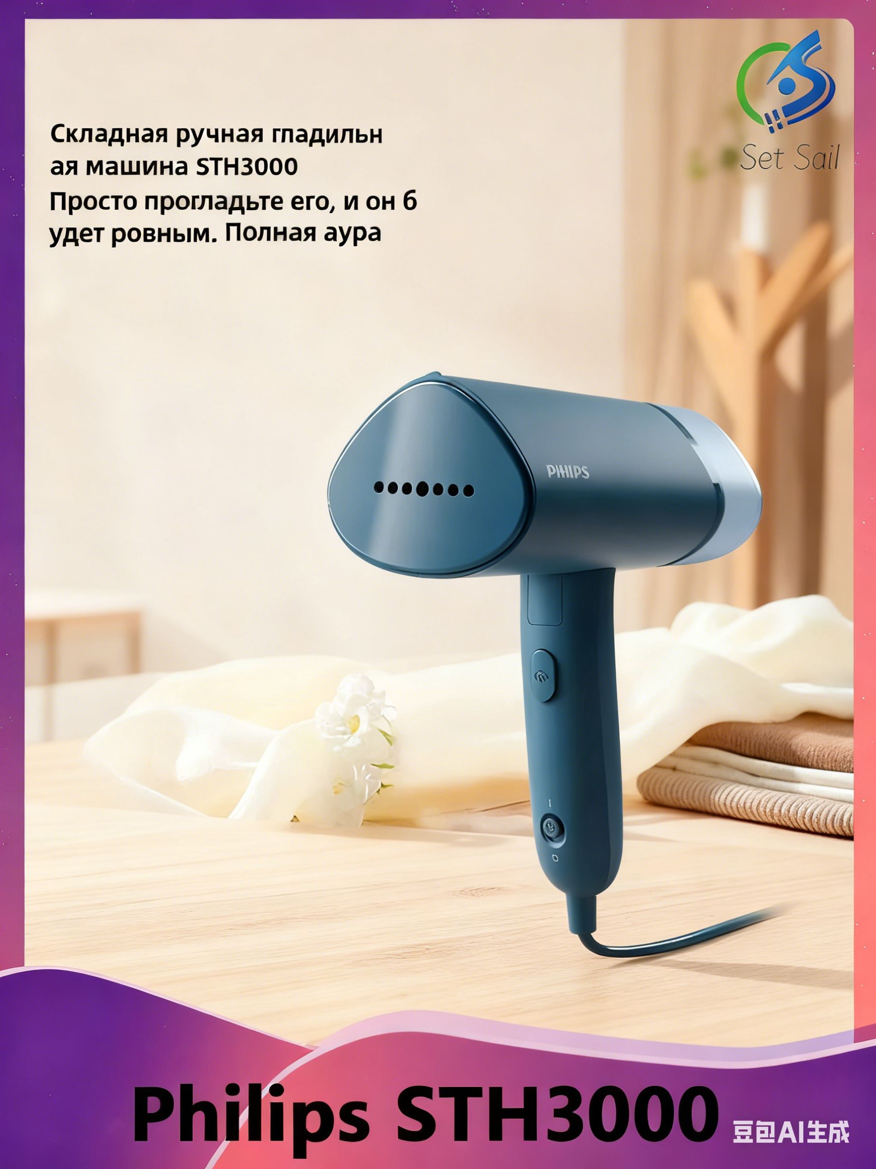 Philips STH3000 Складной Ручной Отпариватель для Одежды - Мощный ...