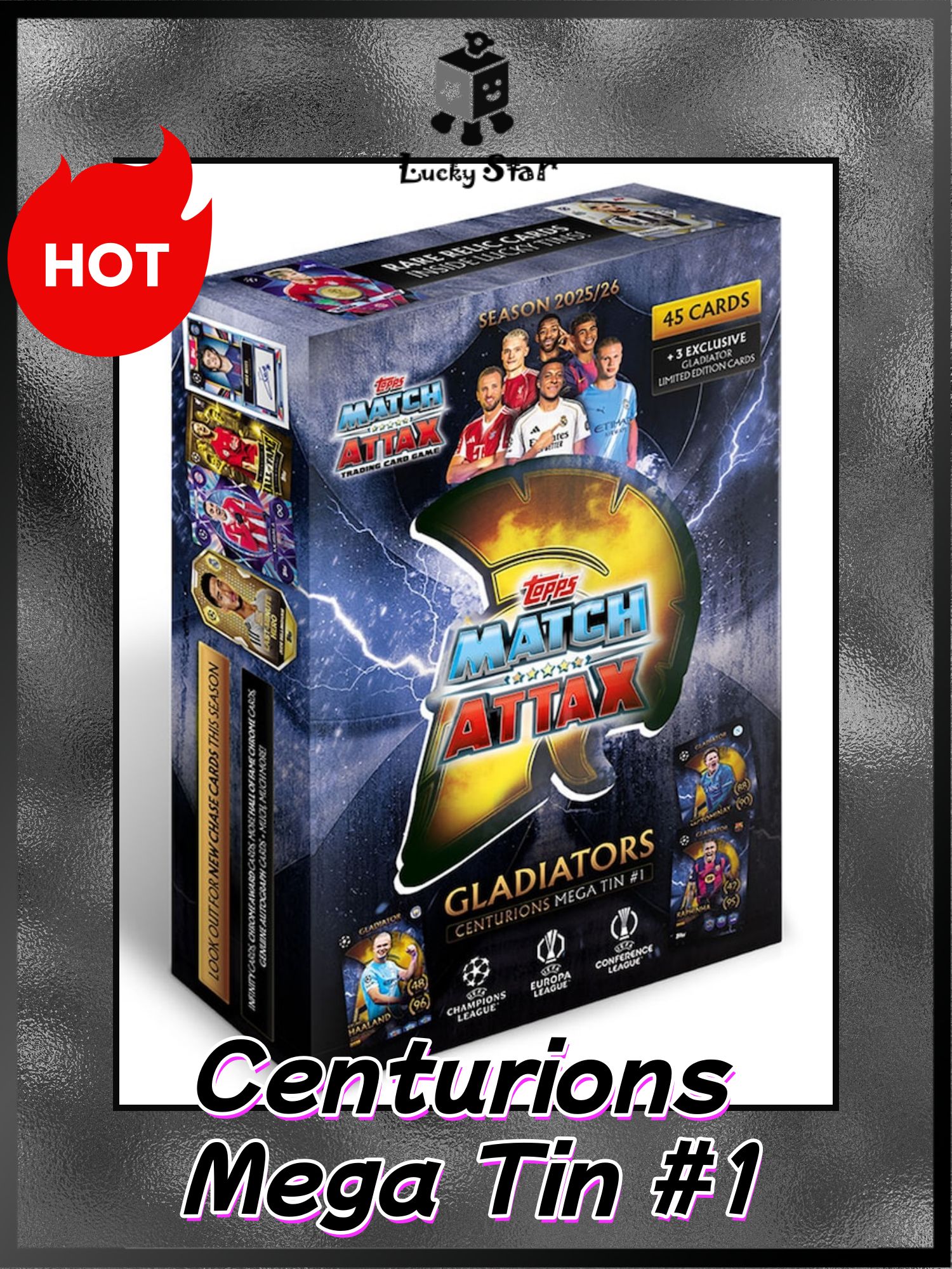 карточка,Topps UCC Match Attax 2025/26 -Centurions Mega Tin #1 ...