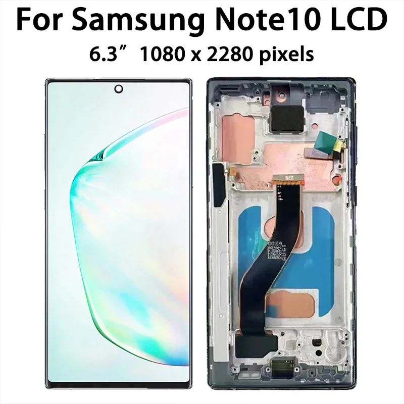 6.3-дюймовый TFT для Samsung Galaxy Note 10, SM-N970F/DS, SM-N970F, ЖК ...