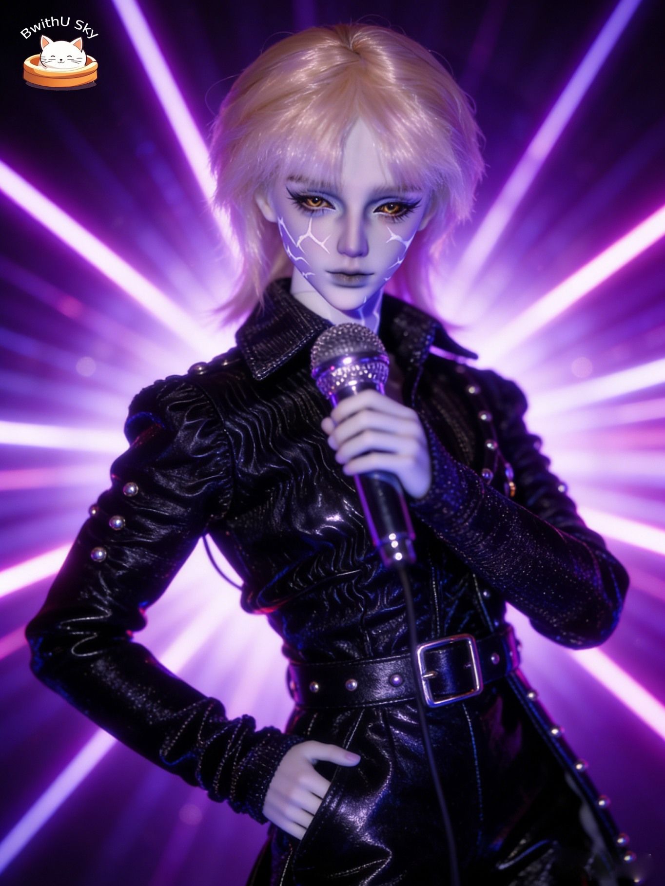 BwithUSky Vante 1/4 BJD: Атмосферный Черный Наряд (Прузины + Ремень ...