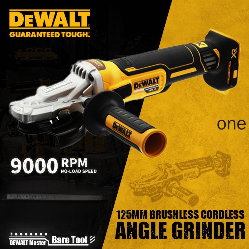 Аккумуляторная угловая шлифмашина DEWALT DCG414 125 мм с бесщеточным ...