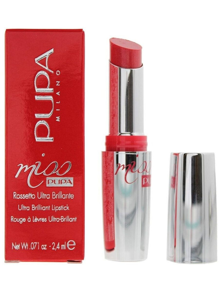 Губная помада Pupa Miss Pupa Lipstick Красная кремовая 2.4 мл купить на ...