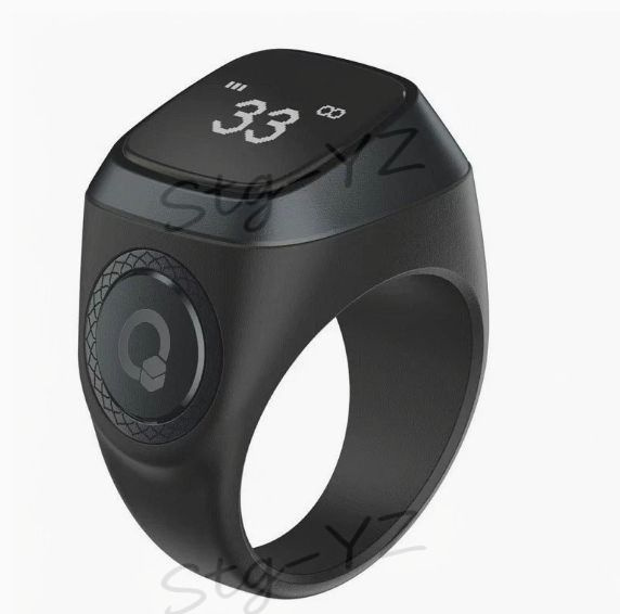 Исламские четки цифровые ZIKR RING 18 мм (Space Gray) METAL VERSION ...