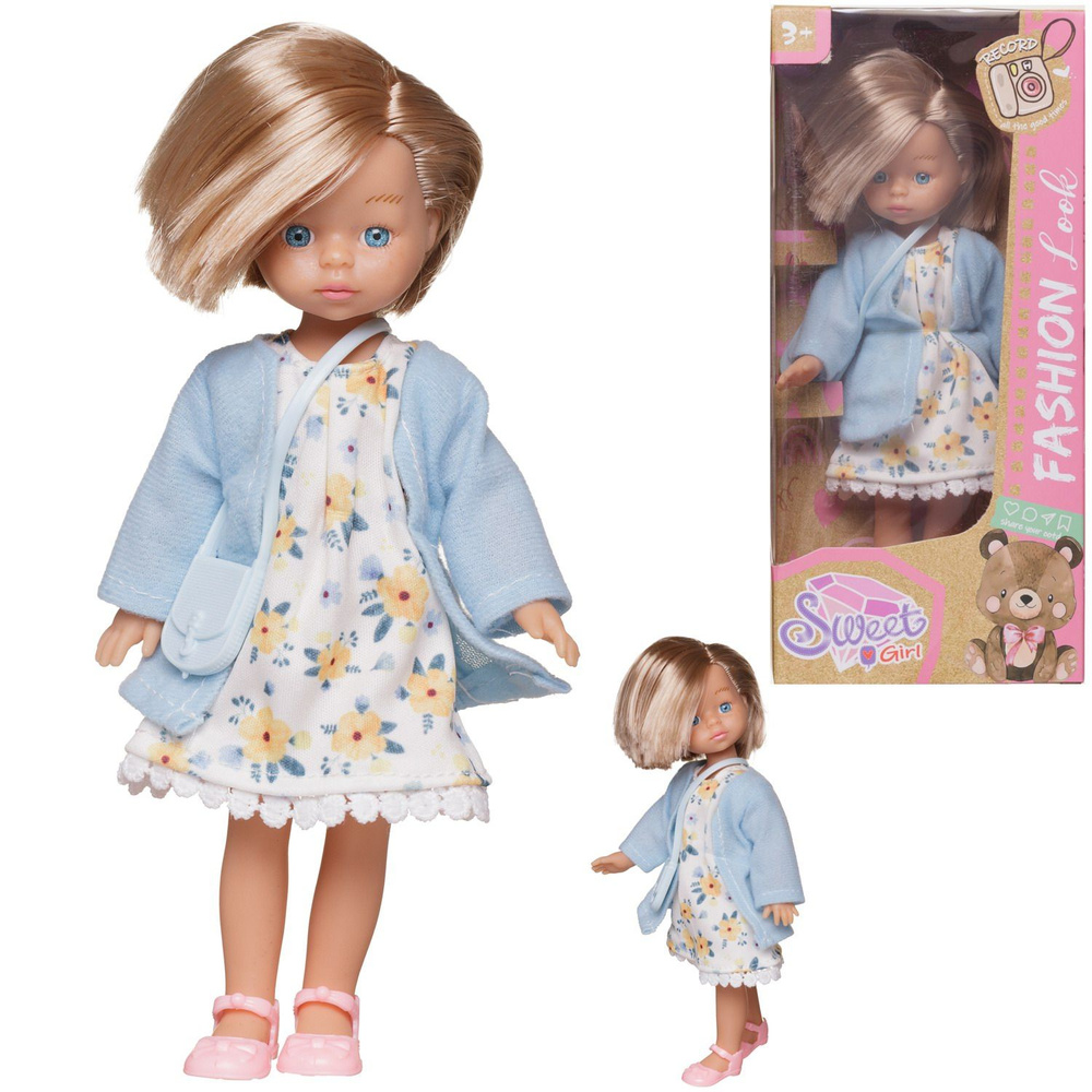 Кукла Junfa 20 см с платиновыми волосами в модной одежде - купить с доставкой по выгодным ценам ...