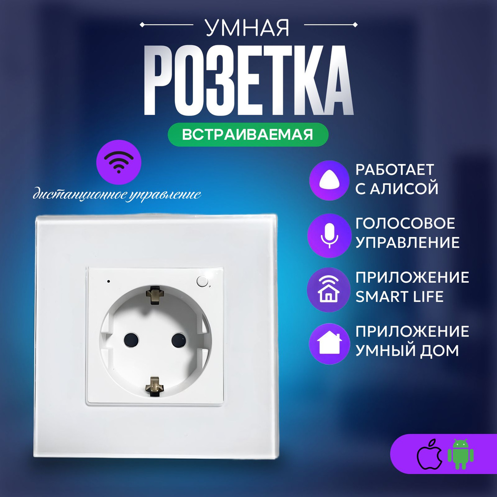Умная розетка с wifi, дистанционное управление через приложения ...