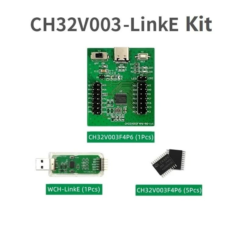 CH32V003 Development Board Kit 32-битный микроконтроллер общего назначения RISC-V Функциональная ...