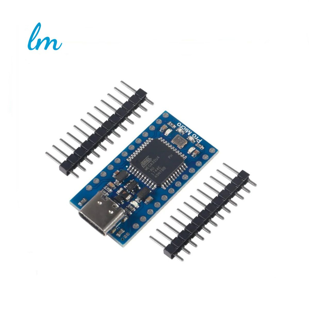 Микроконтроллер Плата Pro Micro на базе Atmega32u4 Au Type C Au для Arduino купить с