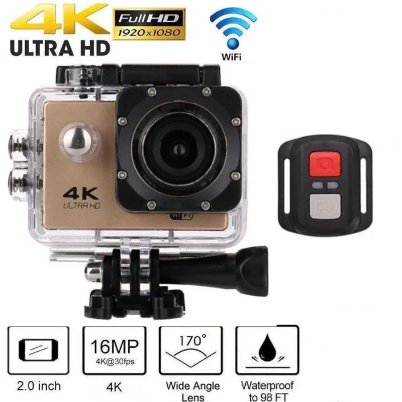 Экшн-камера zlsm Экшн камера 4K/ Водонепроницаемая экшен камера 4K с ...