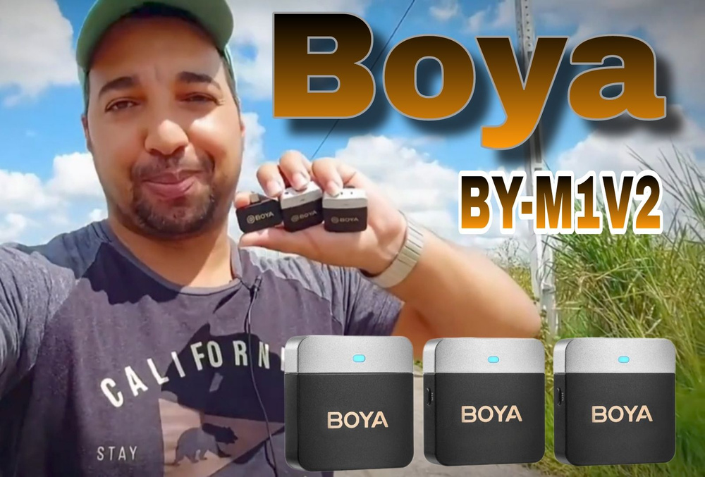 Микрофон петличный BOYA by-M1V2 - купить по выгодной цене в интернет-магазине OZON (1544193400)