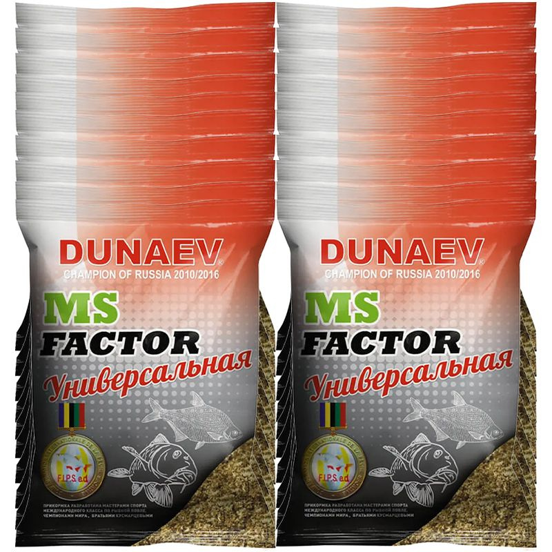 Прикормка натуральная Dunaev MS FACTOR Универсальная Чёрная 20 кг / Прикормка Дунаев / Товары ...