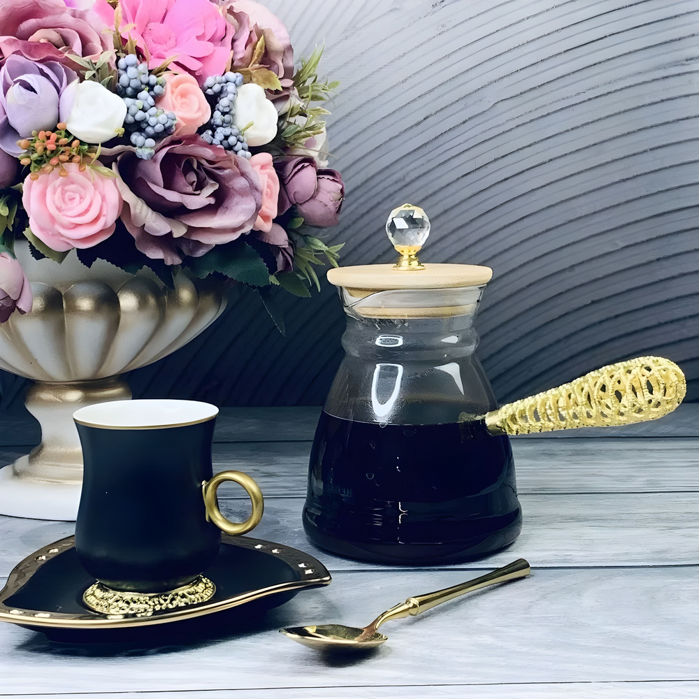 Турка стеклянная 600 мл Lenardi из жаропрочного стекла - купить с ...