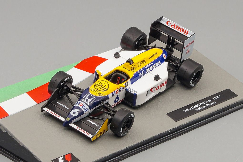 Модель коллекционная Гоночный болид WILLIAMS FW11B, Nelson Piquet ...