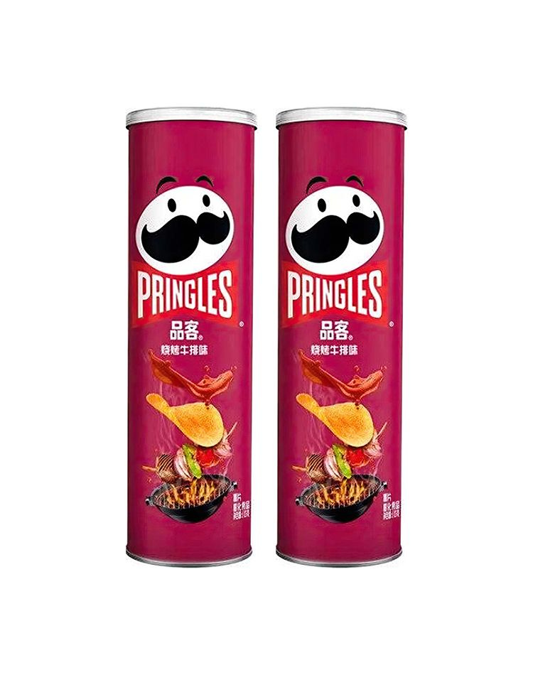 Картофельные чипсы Pringles BBQ Steak со вкусом стейка барбекю, 2 уп по 110 гр, Китай - купить с ...