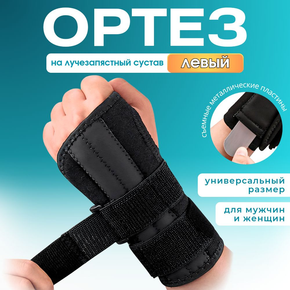 ортез на лучезапястный сустав левый купить на OZON по низкой цене ...