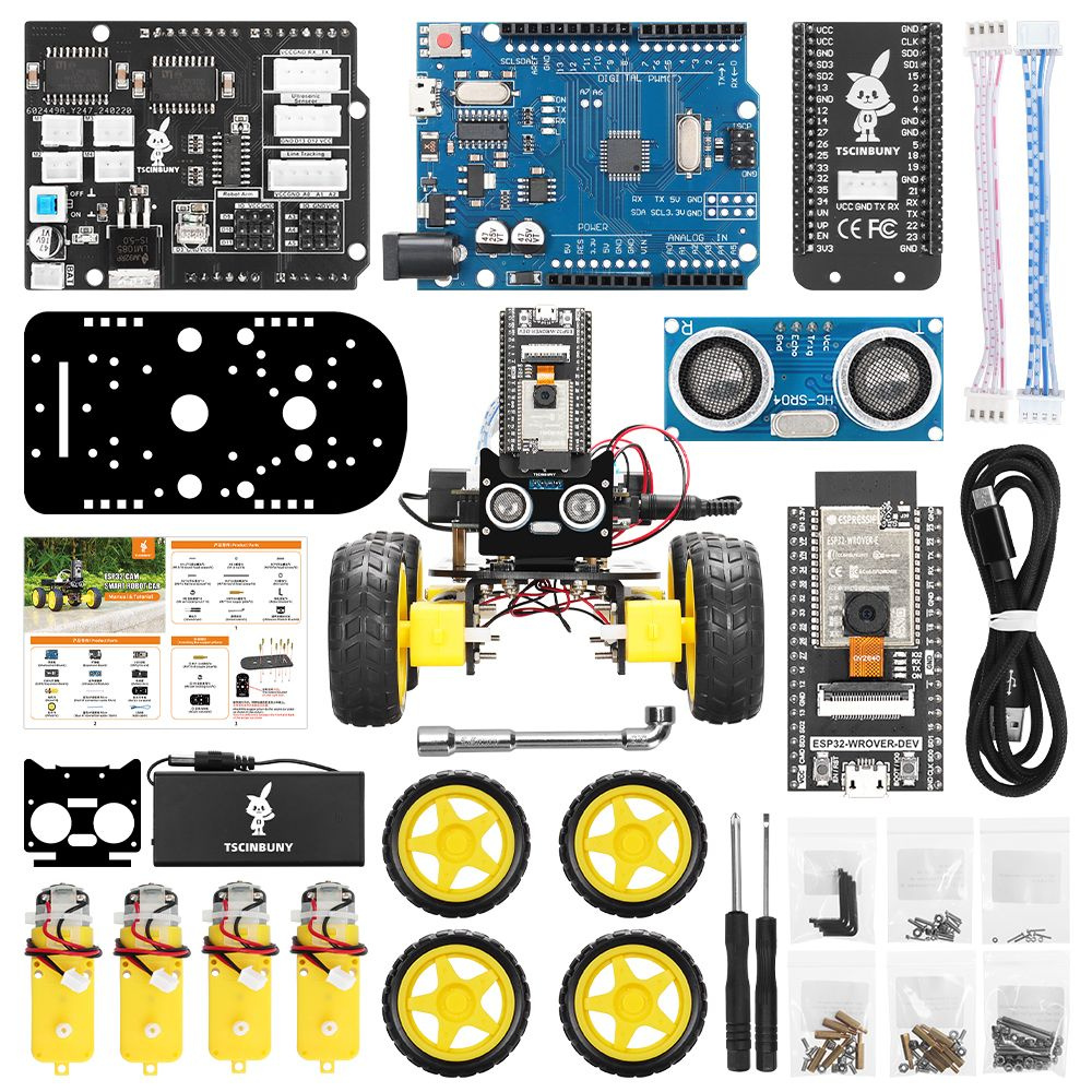 Tscinbuny Робот камера Esp32 для стартового набора Arduino UnoС кодами и инструкциями купить