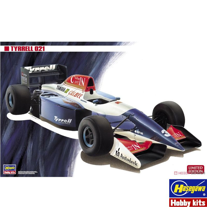 Сборная модель Машинка Hasegawa-20690 1/24 Tyrrell 021 Yamaha F1 racing ...