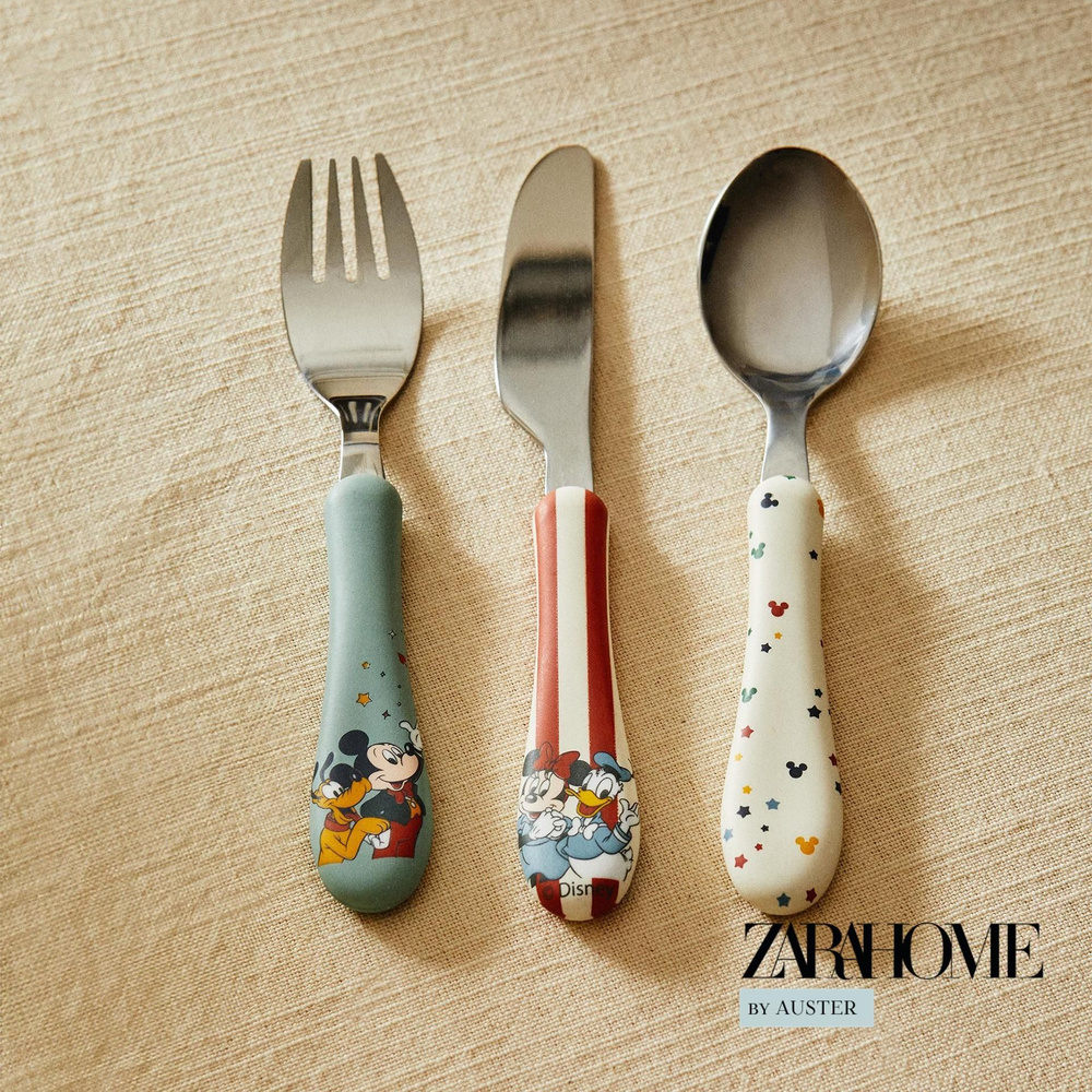 ZARA HOME Набор столовых приборов mickey mouse "MICKEY MOUSE DISNEY", 3 ...
