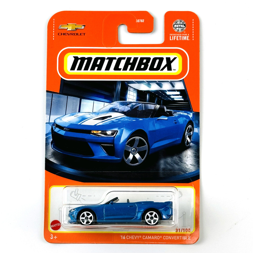 Машинка Matchbox 2024-30782:16 Chevy Camaro Convertible купить на OZON ...