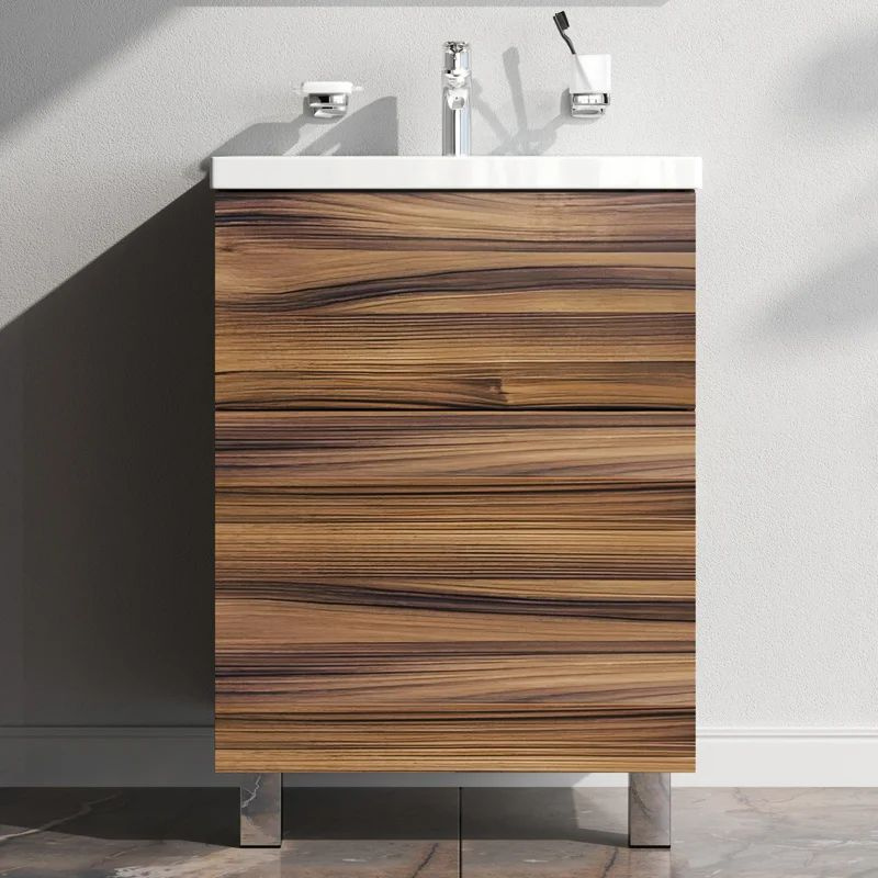 Тумба с раковиной AM.PM Gem 60 напольная, орех купить на OZON по низкой ...