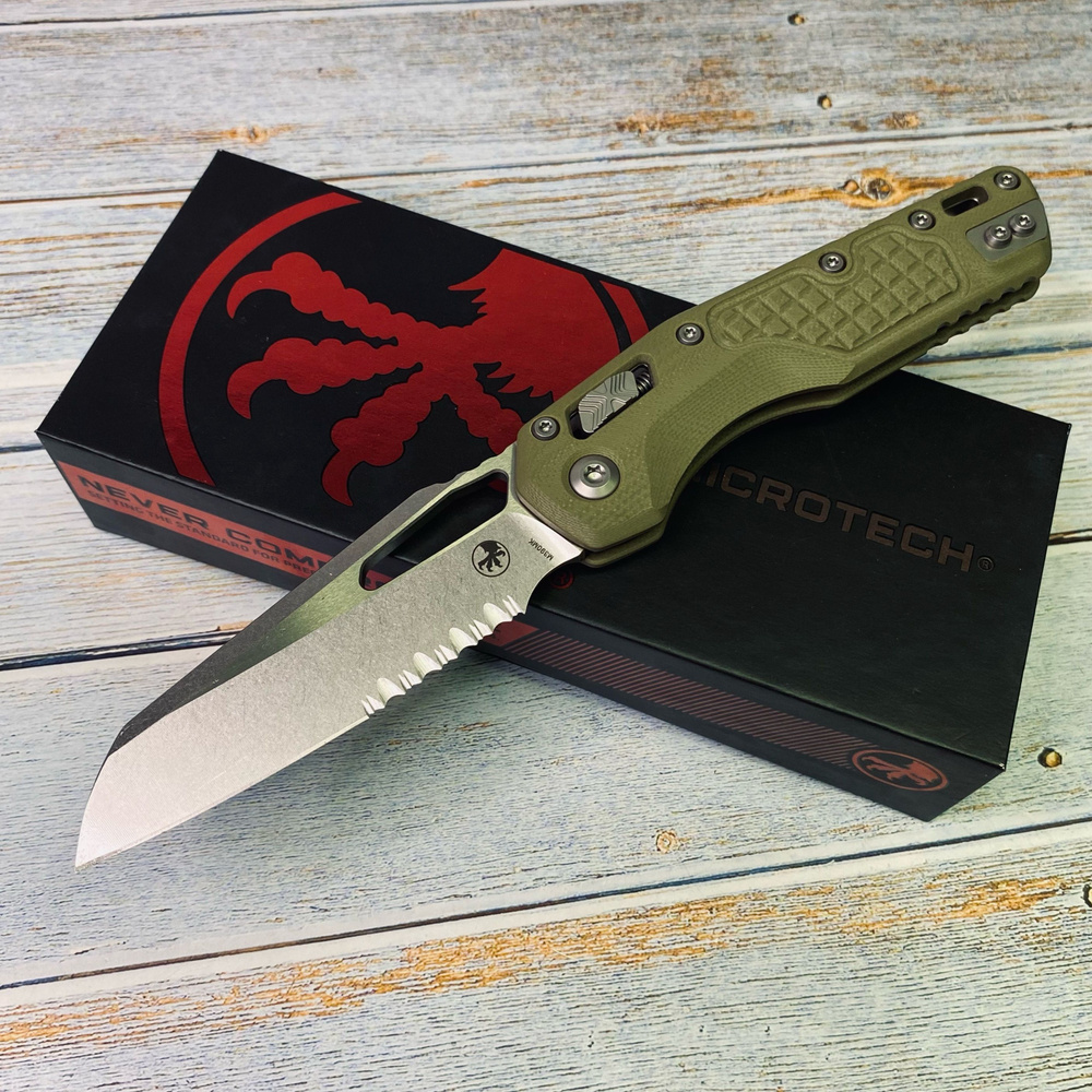 Складной нож Microtech MSI S/E Frag G10 OD Part.Serrated купить на OZON ...