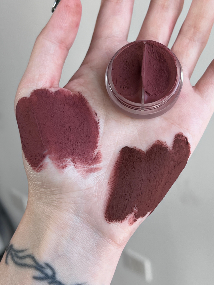 Shellwe Makeup duo Lip Mud Faye Многоцелевая матовая двухцветная грязь ...