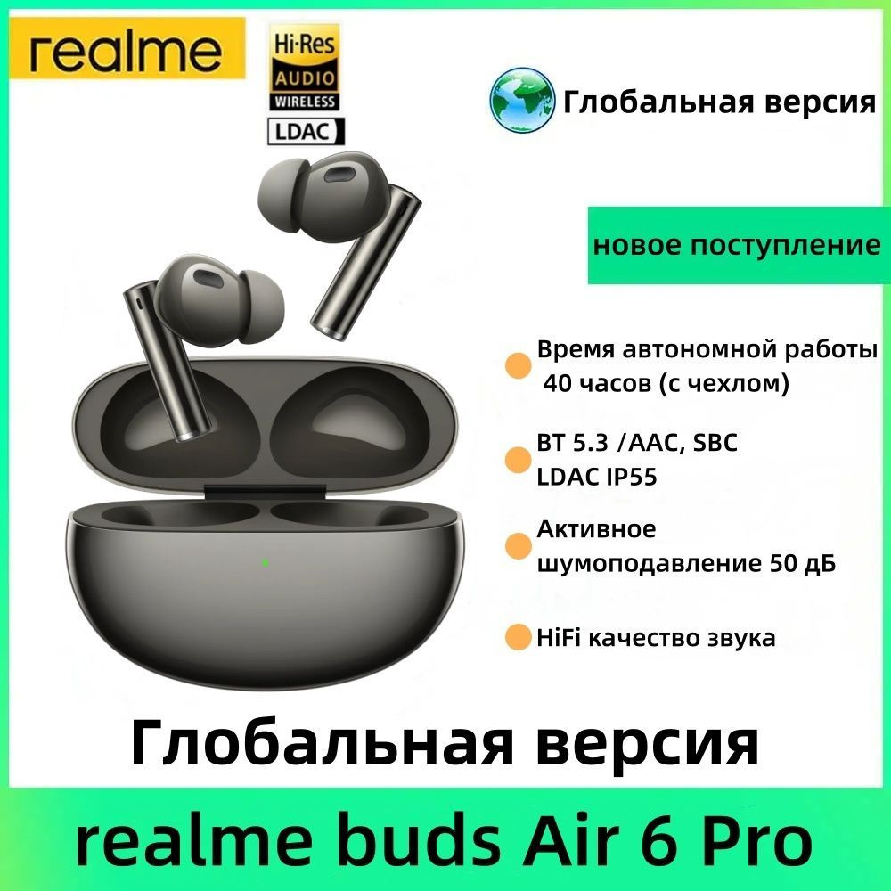 Наушники Внутриканальные realme Buds Air 6 Pro Глобальная версия ...