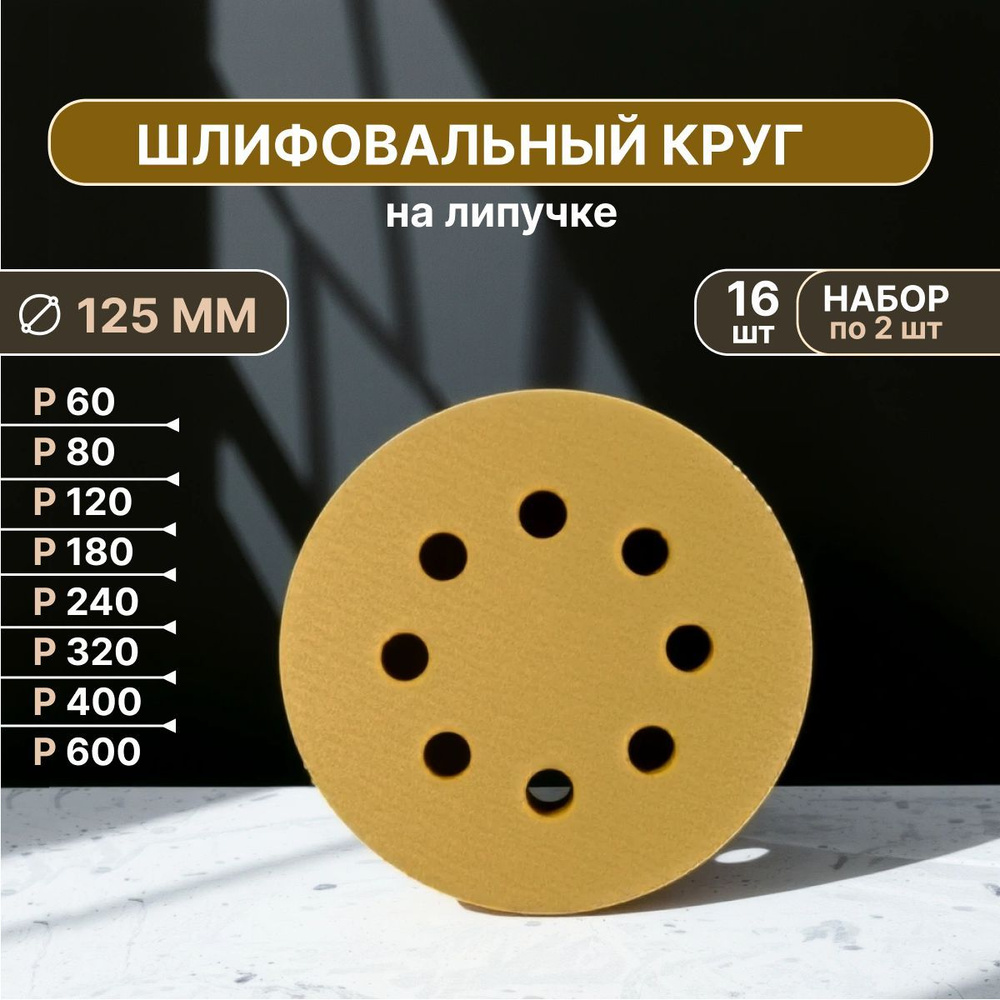 Vitatools Круг шлифовальный 125 x 1; P80, P60, P120 купить на OZON по низкой цене (1781049513)