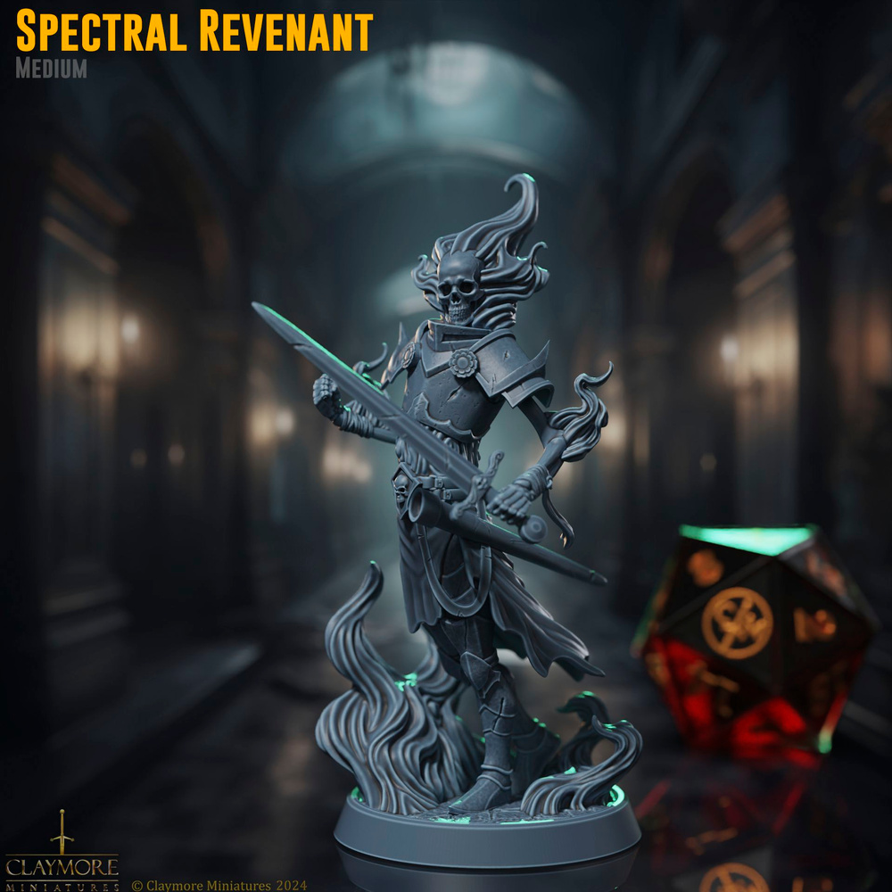 Миниатюра Spectral Revenant ДнД (DnD, Pathfinder, НРИ).Для настольных ...