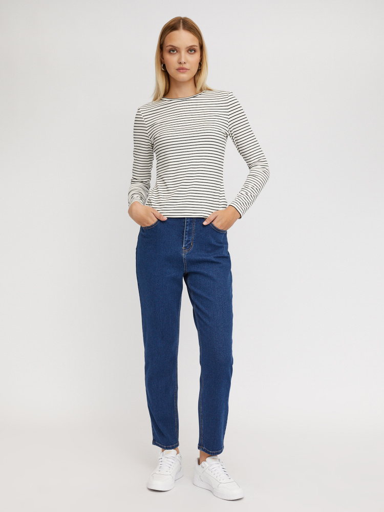 Джинсы Женский Zolla синий Хлопок, Полиэстер, размер 50, рост 164-176 Китай Демисезон купить c ...