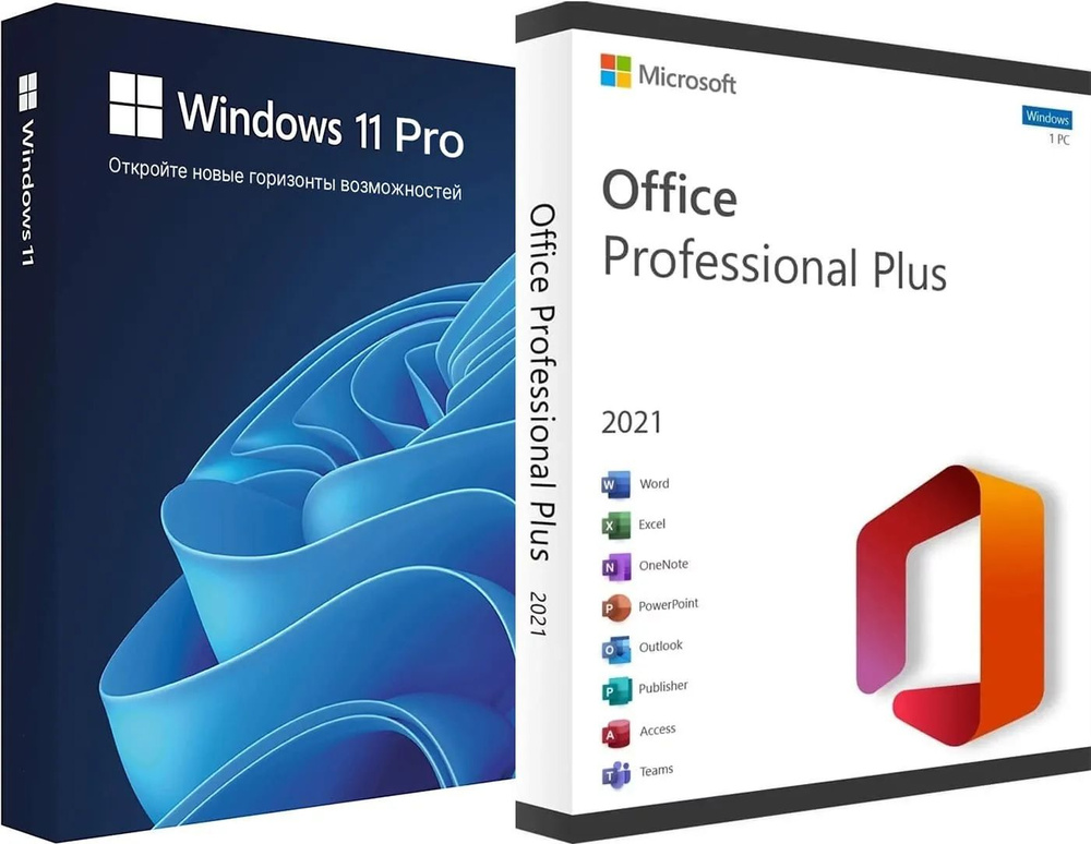 Комплект Windows 11 Pro + Office 2021 Pro Plus купить на OZON по низкой ...