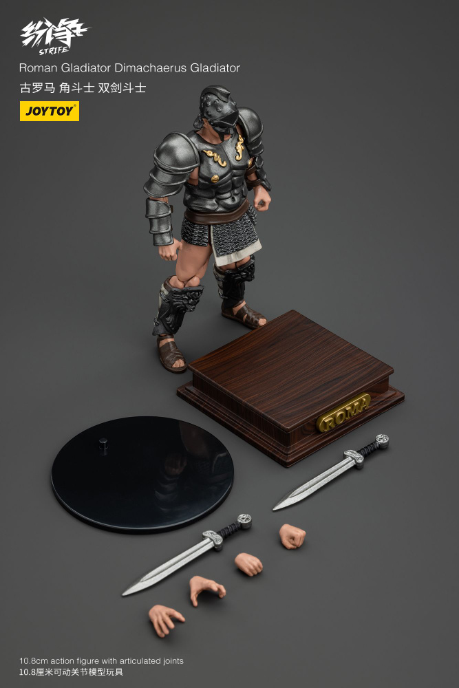 боевой молотJOYTOY 1/18 Strife Roman Gladiator Dimachaerus Gladiator ...
