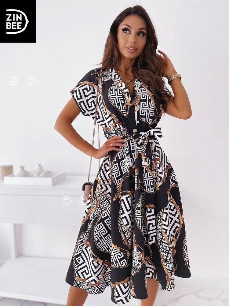 Платье Женский ZinBee черный Короткий, размер 54 Пуговицы купить c доставкой на OZON по низкой ...