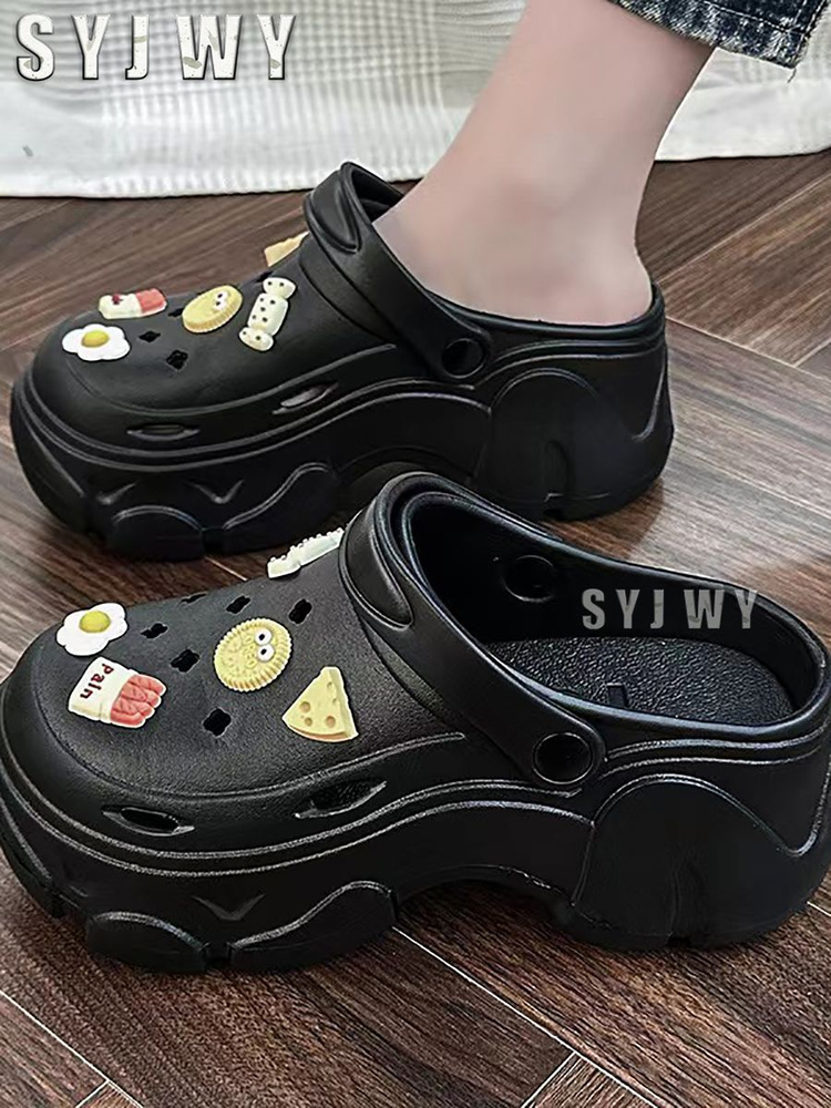 Сабо Женский SYJWY Полимерный материал, размер 38, 39 Закрытый нос, Легкая модель Без каблука ...