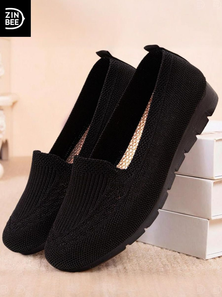 Слипоны Женский ZinBee Текстиль, размер 41 Лето Китай купить c доставкой на OZON по низкой цене ...