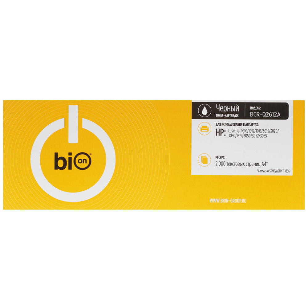 Картридж лазерный Bion BCR-Q2612A черный купить на OZON по низкой цене (2018072644)