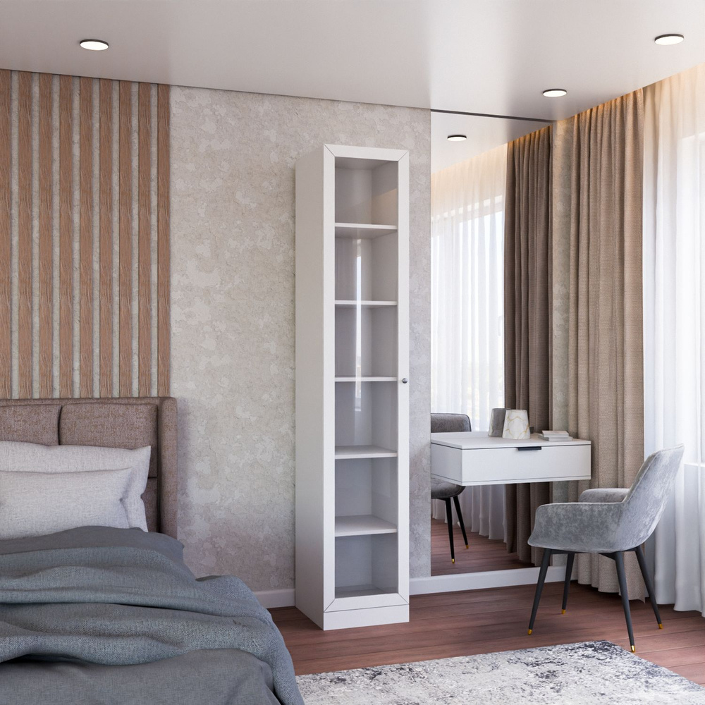 Шкаф книжный "Ruby 1", 40x30x200 см купить c доставкой на OZON по низкой цене (1731431171)