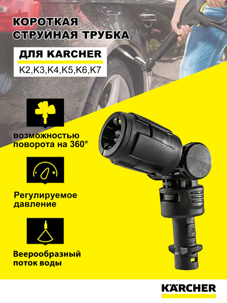 Короткая струйная трубка KARCHER K2-K7 с регулировкой давления и ...